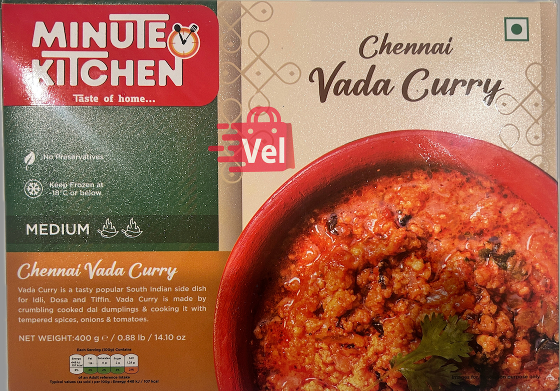 Minute Kitchen Chennai Vada Curry 400G – Vel Spices