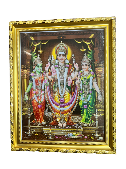 God Murugan Picture, Photo Frame 13"x11" – Vel Spices