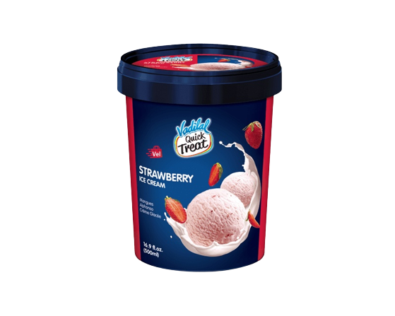 Vadilal Strawberry Ice Cream Frozen 1Lt