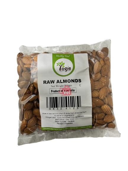 Yogie Raw Almond 500G